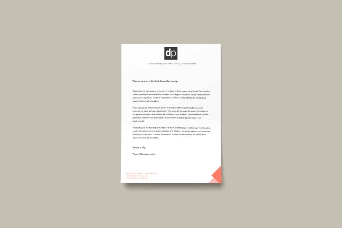 Create Company Letterhead Online Free - DiscoverPrint